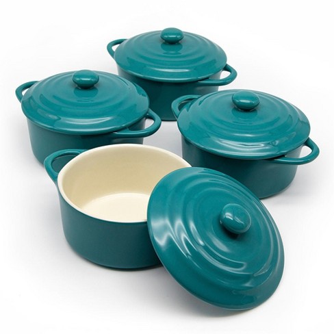 Kook Mini Casserole Dishes, 12 Oz, Set Of 4, Aqua : Target