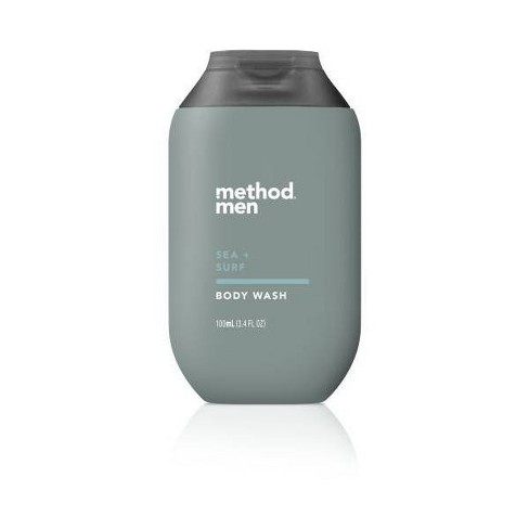 Method Sea And Surf Men's Body Wash - Trial Size - 3.4 Fl Oz : Target