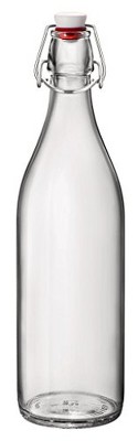 Bormioli Rocco Giara Clear Glass Bottle With Stopper, 33 3/4 Oz. (2 ...