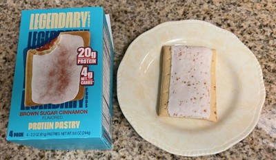 Legendary Foods Protein Pastries Nutrition Bars - Brown Sugar Cinnamon ...