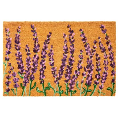 Juvale Floral Spring Coir Door Mat For Front Door, Entryway, 17x30 ...