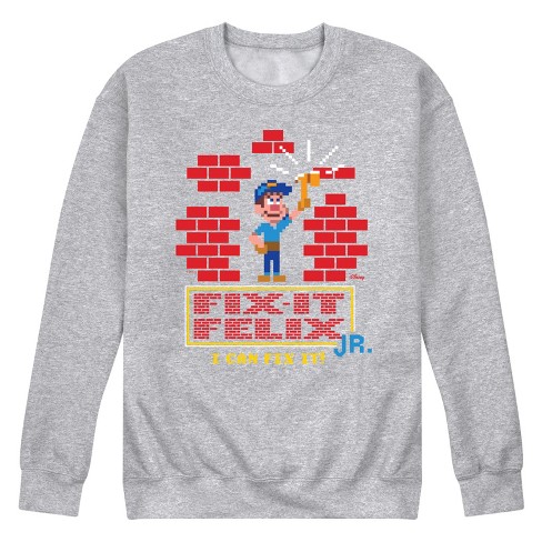 Men's Disney I Can Fix It Felix Graphic Fleece Sweatshirt - Athletic ...