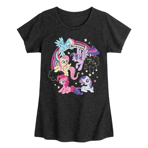 My Little Pony Brave Girls Club Fitted Short Sleeve Graphic T-shirt ...