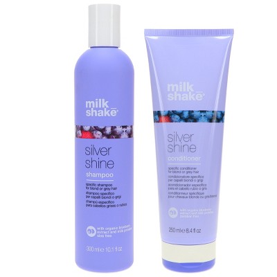 Milk_shake Silver Shine Shampoo (33 Oz) + Silver Shine Conditioner (33 ...