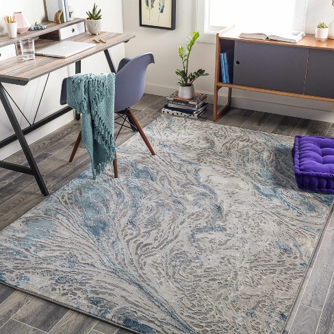Hauteloom Lambton Blue Marble Rug : Target