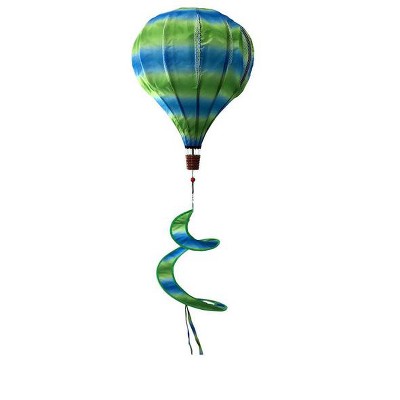 Briarwood Lane Spring Green Blue Deluxe Hot Air Balloon Wind Twister ...