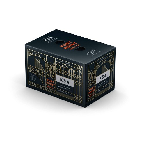 Fort Point Ksa Kölsch Style Ale Beer - 6pk/12 Fl Oz Cans : Target