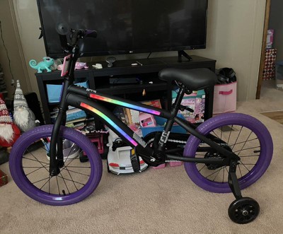 Jetson Light Rider 16" Kids' Light Up Bike - Black/purple : Target