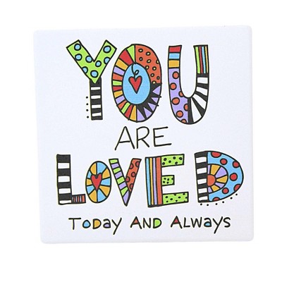 4.0 Inch You Are Loved Coaster Our Name Is Mud Coasters : Target