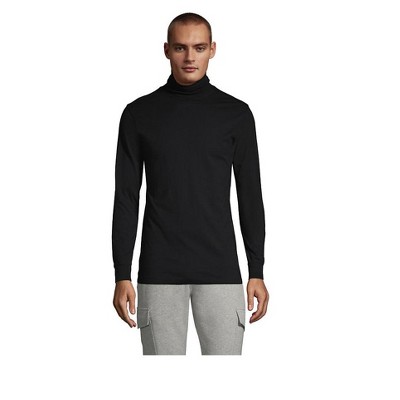 Lands' End Men's Super-t Turtleneck - X Large - Black : Target