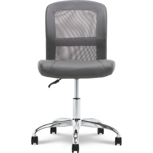 Essentials Computer Chair Productivity Gray - Serta: Upholstered ...