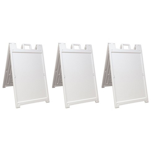 Plasticade Signicade Deluxe A Frame Sidewalk Curb Sign Portable Folding ...