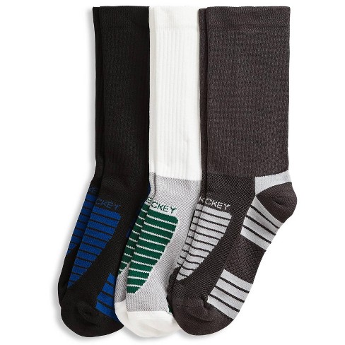 Jockey Men's Made In America* Sport Crew Socks - 3 Pack 7-12 Black/grey ...