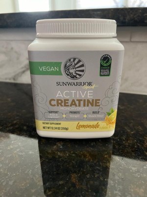 Sunwarrior Active Creatine Powder, Lemonade Flavor, 350gm : Target