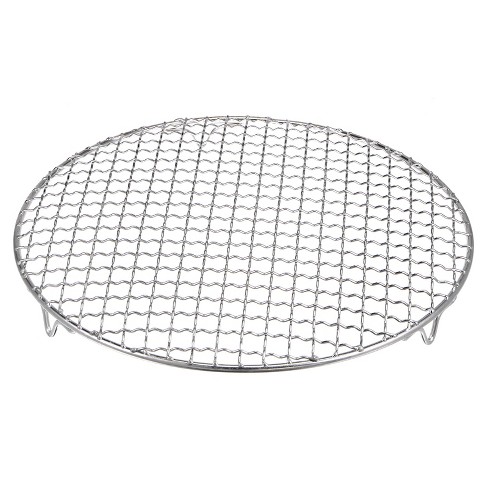 Unique Bargains Stainless Steel Round Cross Wire Barbecue Grill With ...