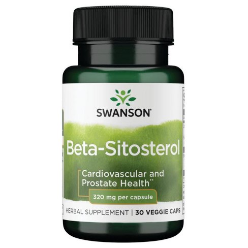 Swanson Dietary Supplements Beta-sitosterol 320 Mg Veggie Capsule 30ct ...