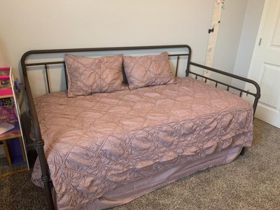 Full Waldorf Metal Daybed And Trundle Black - Room & Joy : Target