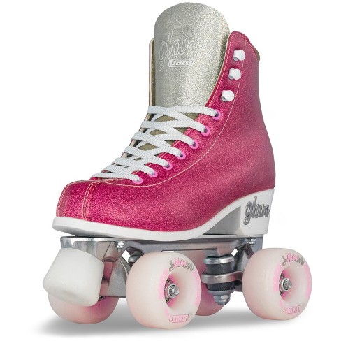 Crazy Skates Pink Glitter Glam Adjustable Roller Skates For Women And ...
