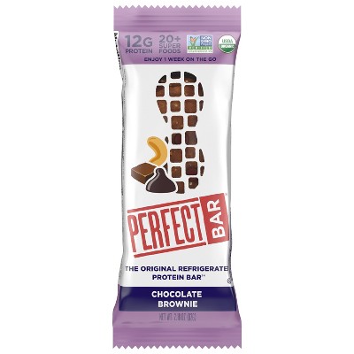 Perfect Bar Chocolate Brownie Refrigerated Protein Bars - 2.18oz : Target