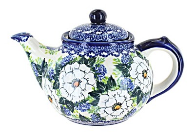 Blue Rose Polish Pottery Queen's Garden Teapot : Target