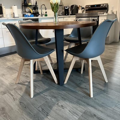 Yaheetech Pack Of 4 Upholstered Dining Chairs For Dining Room, Kitchen ...