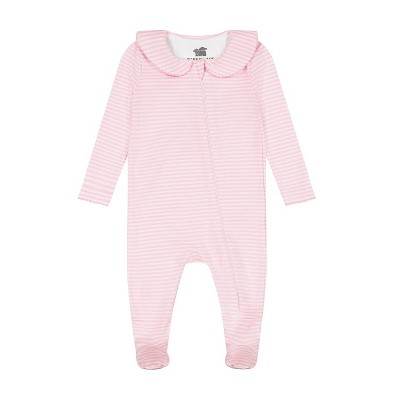 Girl Baby Pima Cotton Footie - Paper Cape 0-3m : Target