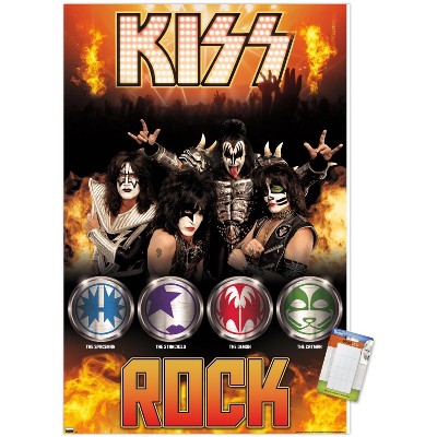 Trends International Kiss - Live Show Unframed Wall Poster Print White ...