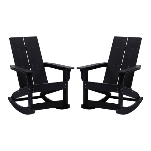 Black rocking adirondack chairs store