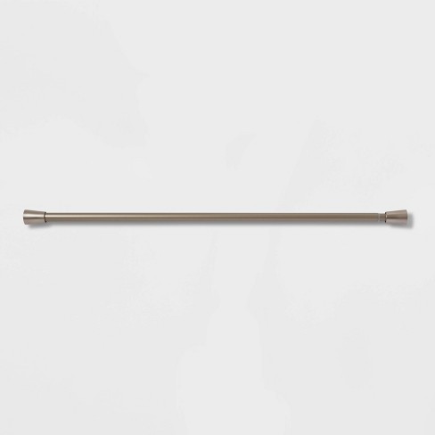 72" Rust Resistant Shower Curtain Rod Brushed Nickel - Threshold ...