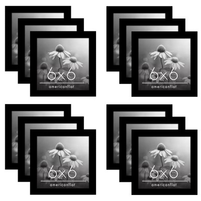 Americanflat 6x6 Picture Frame With 4x4 Mat - Modern Design, Shatter ...