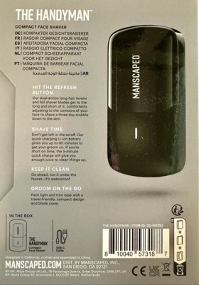 Manscaped The Handyman Compact Face Shaver, Portable Skinsafe Men's ...
