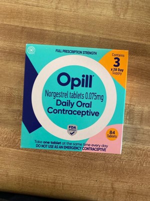 Opill Daily Oral Birth Control Pills - 3 Month - 84ct : Target