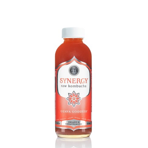 Gt's Synergy Guava Goddess Organic Vegan Kombucha - 16 Fl Oz : Target