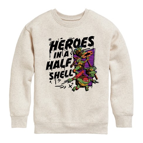 Teenage Mutant Ninja Turtles Mutant Mayhem Heroes In A Half Shell Graphic Long Sleeve Fleece ...