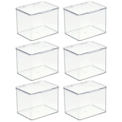 Mdesign Stackable Plastic Home Office Storage Bin With Handles, 8 Pack ...