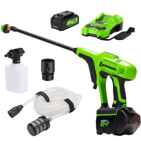 Greenworks Powerall 600 Psi Cordless Battery Power Cleaner Kit With 4 ...