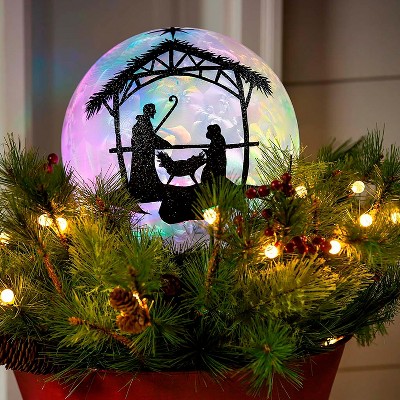 Evergreen Garden Hologram Star and Angel Battery Operated LED Glass ...