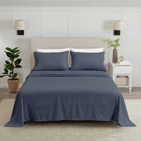 Great Bay Home Solid Microfiber Wrinkle-resistant Sheet Set (king ...