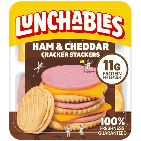 Lunchables Ham & Cheddar Cheese Cracker Stackers - 3.5oz : Target