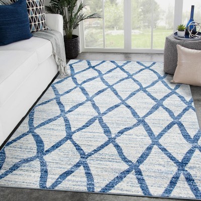 Luxe Weavers Modern Abstract Geometric Area Rug, Medium Pile Non ...