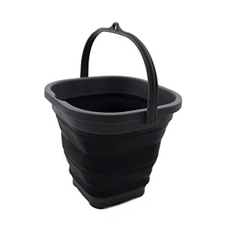 Sammart 2.6l (0.68 Gallon) Super Mini Sqare Collapsible Plastic Bucket ...
