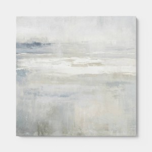 30"x30" Blue Green Abstract Landscape Framed Wall Art - Threshold™ : Target