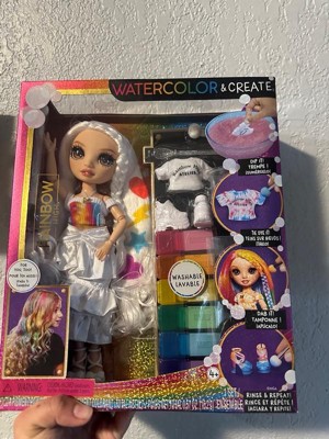 Rainbow High Watercolor & Create Fashion Diy Doll With Washable ...