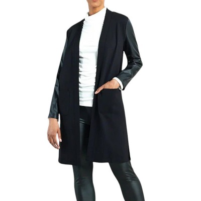 Women's Ponte Liquid Leather Cardigan - Clara Sunwoo S : Target