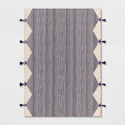 Stripe Outdoor Rug Navy - Threshold™ : Target