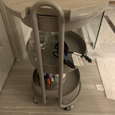 3 Tier Round Metal Utility Cart - Brightroom™ : Target