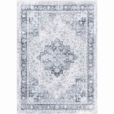 Mark & Day Lester 5'2"x7' Rectangle Woven Indoor Area Rugs Charcoal ...