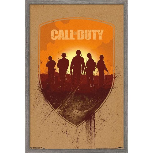 Trends International Call Of Duty: Wwii - Shield Framed Wall Poster ...