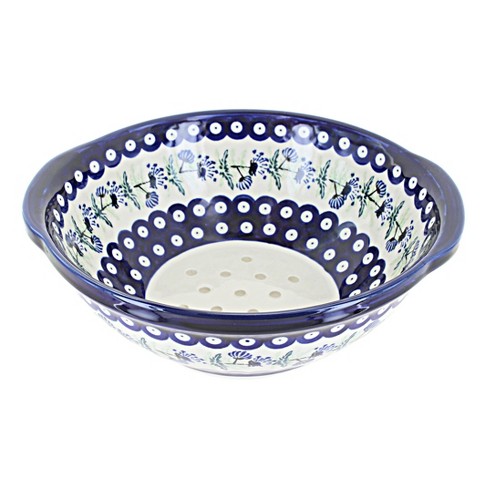 Blue Rose Polish Pottery Sweet Annie Colander : Target