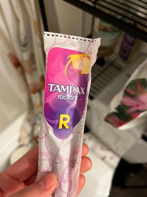 Tampax Pocket Radiant Compact Tampons Regular Absorbency - Unscented ...